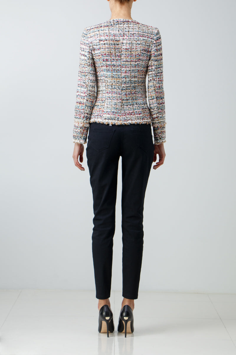 Fringed tweed jacket | FG atelier